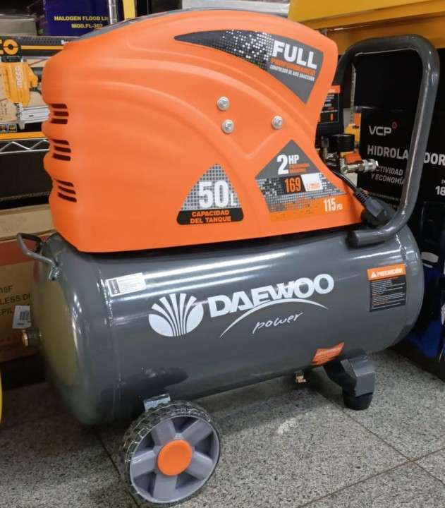 Compresor de 50 litros 2hp Daewoo - MUNDO Herramientas