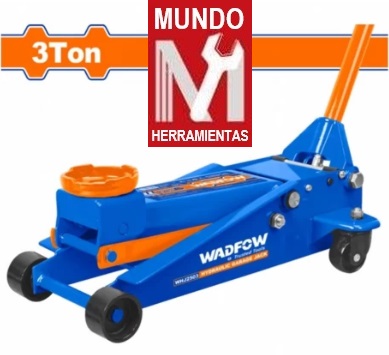 Gato hidraulico 3 toneladas para auto tipo Yacare marca Wadfow